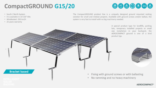 Aerocompact: To enable the secure installation of solar systems ...